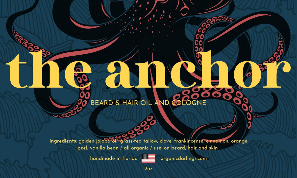 Organic Beard & Hair Oil, and Cologne: The Anchor by OrganicDarlings