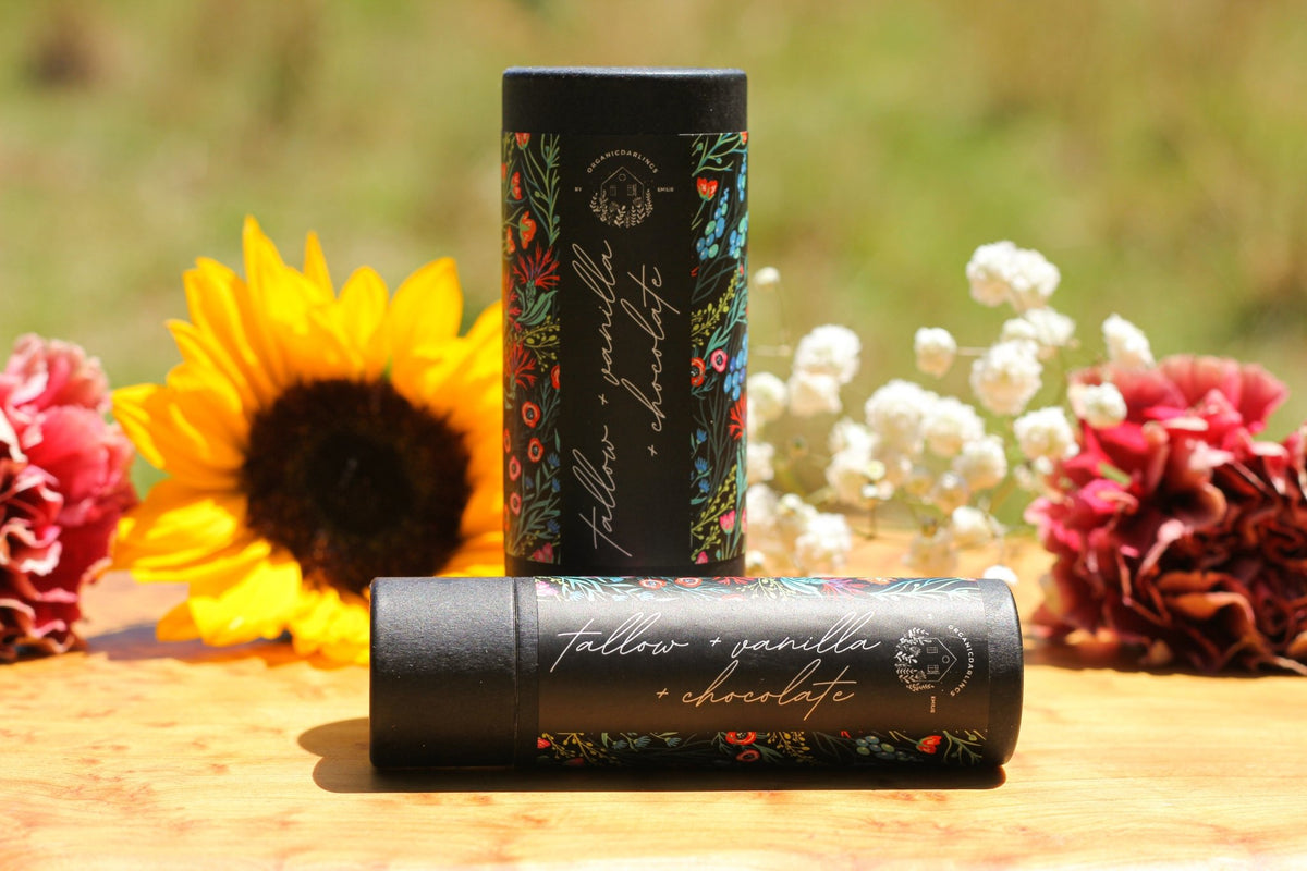 Organic Tallow + Vanilla + Absolute Cocoa Tube by OrganicDarlings